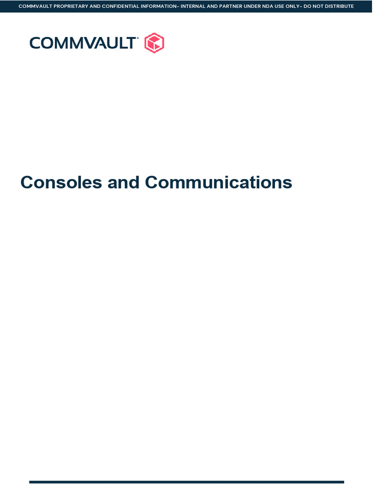 Consoles and Communication Downloadable Resource | PDF | Application ...