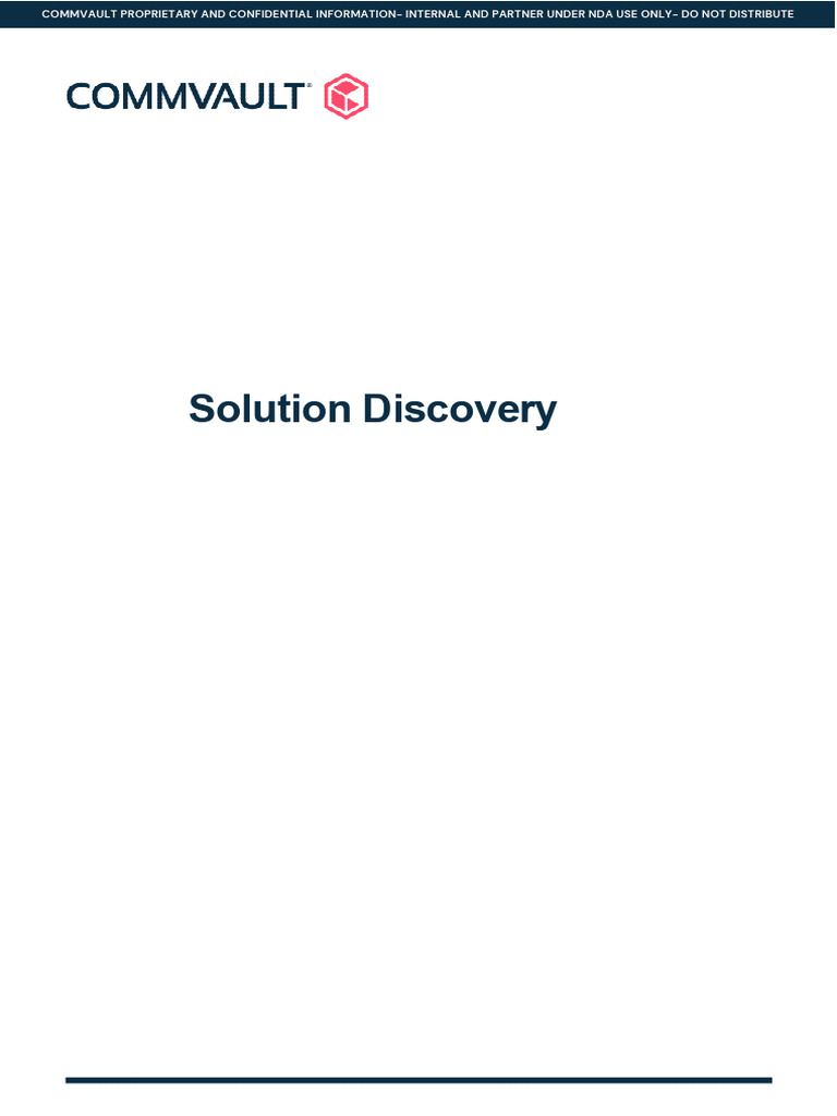 Solution Discovery | PDF | Trademark | Cloud Computing