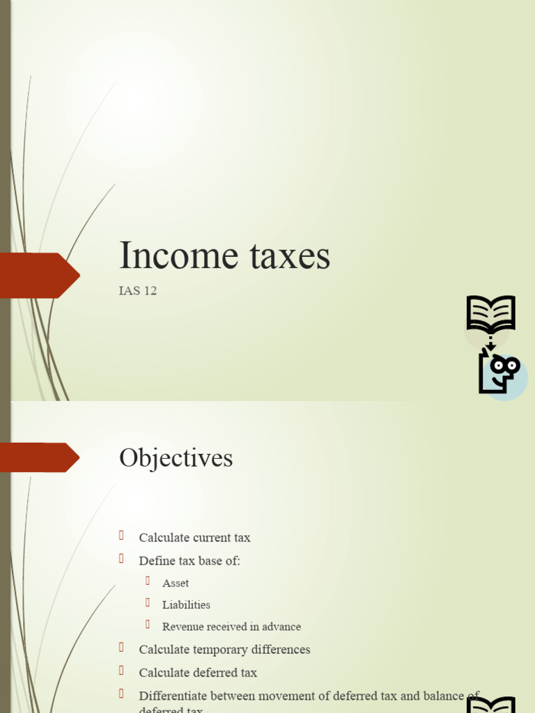 IAS 12 Income Tax 1 | PDF | Deferred Tax | Taxes