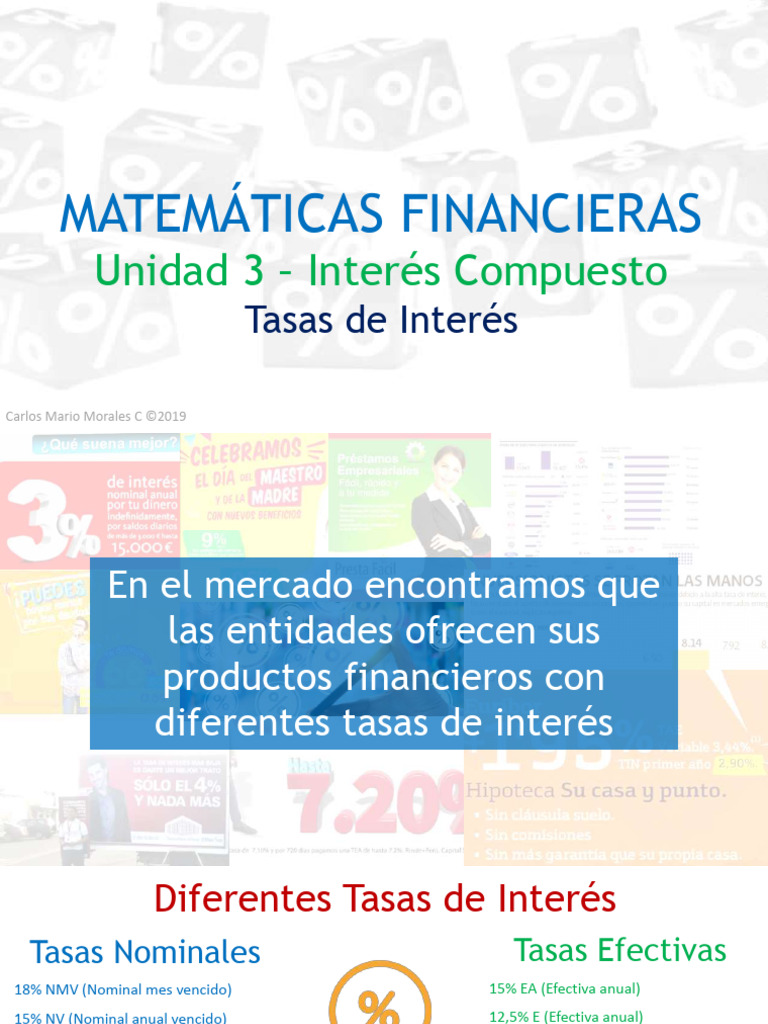 Tasas de Interés en Finanzas | PDF | Interés | Inflación