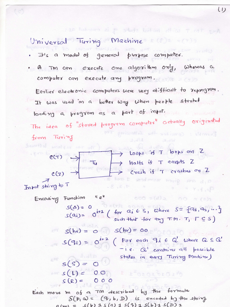 Universal Turing Machine Updated | PDF