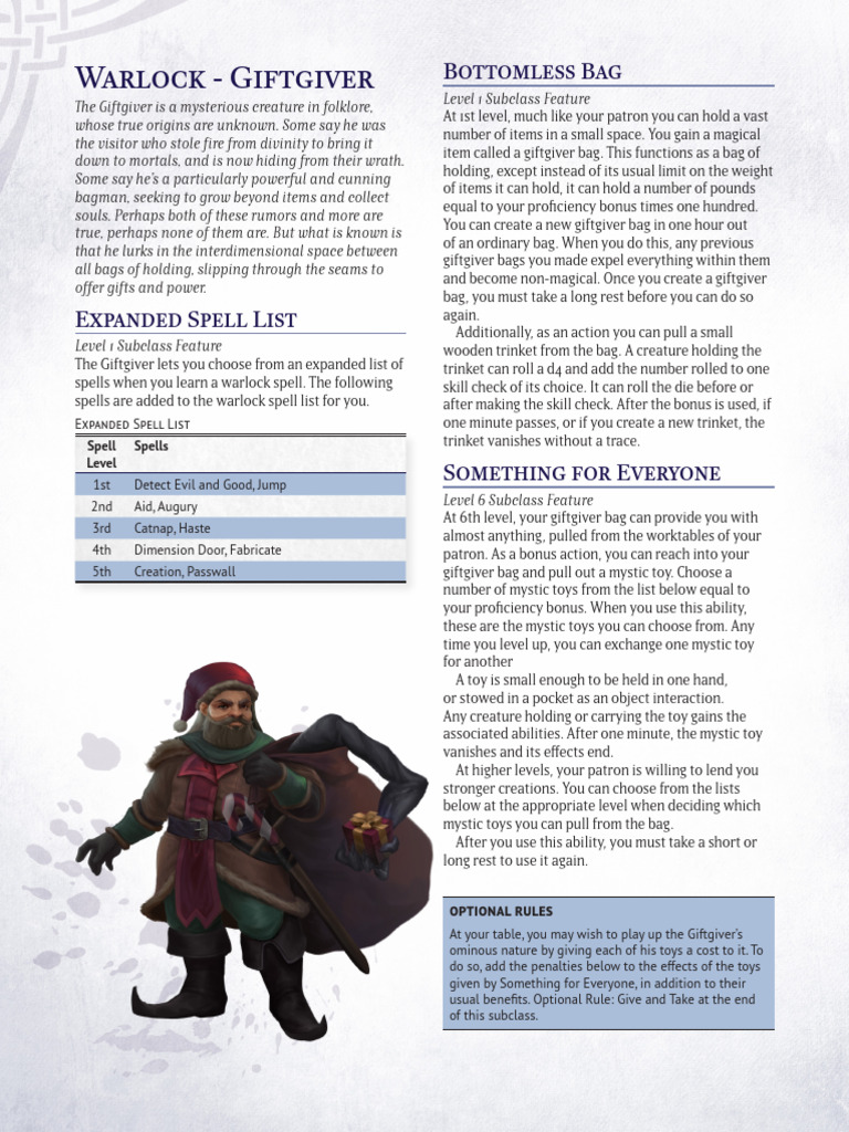 Warlock Giftgiver Ver1.0 | PDF | License | Trademark