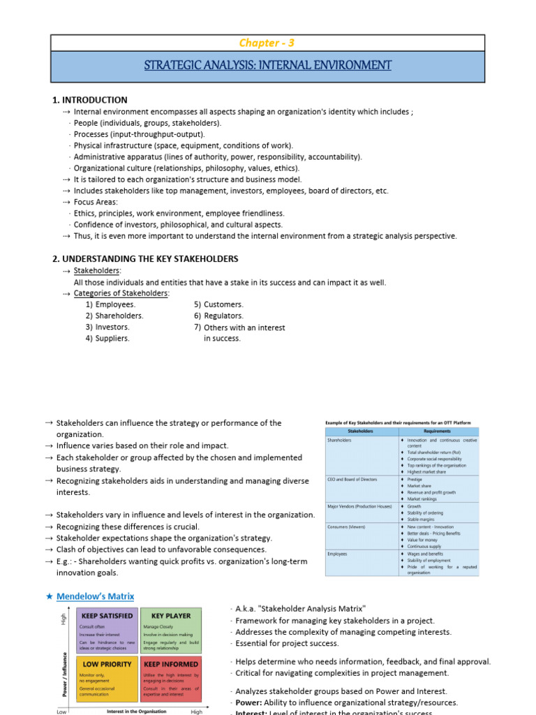 Ch-3 Strategic Analysis - Internal Environment | PDF | Marketing ...
