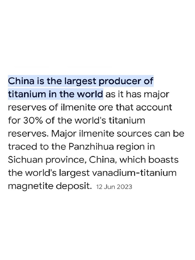 Titanium | PDF