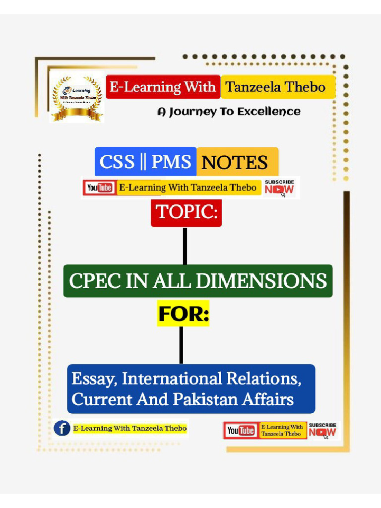 Cpec In All Dimensions Pdf