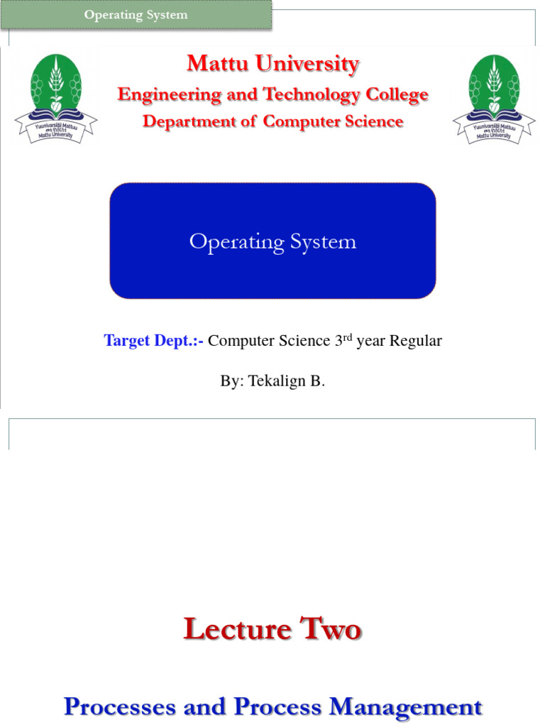#OS Lecture Note 2 Process Management-1 | PDF | Process (Computing ... #OS Lecture Note 2 Process Management-1 | PDF | Process (Computing ...