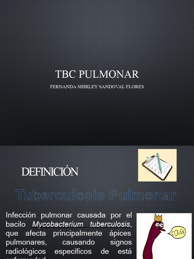 TBC PULMONAR | PDF | Tuberculosis | Epidemiología