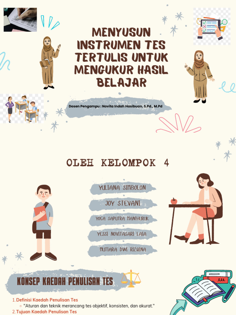 Panduan Menyusun Instrumen Tes Tertulis | PDF | Karier & Perkembangan