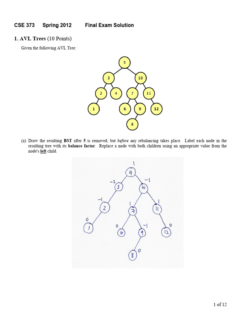 final-12sp-solution | PDF | Algorithms And Data Structures | Theoretical Computer Science