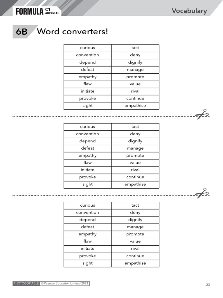 FORM C1 Photocopiables 6B | PDF