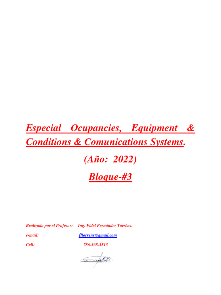 NEC-III - Classes - 720-810.21 & Cap.9 - Week-3 | PDF | Fuente de alimentación | Corriente eléctrica