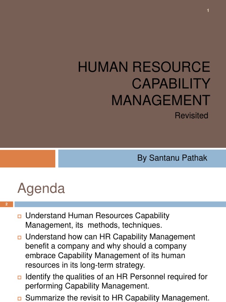HR Capability Management Revisted | PDF | Strategic Management | Goal