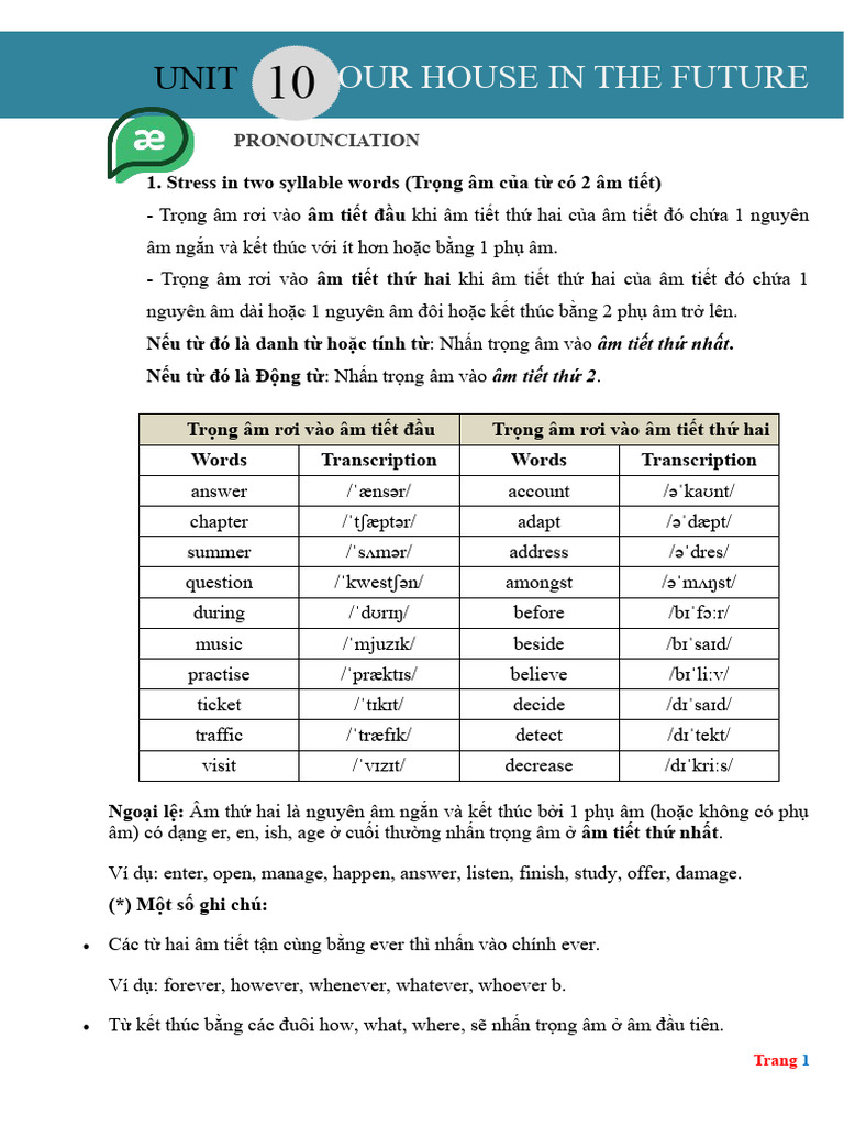 Vocab U10 | PDF