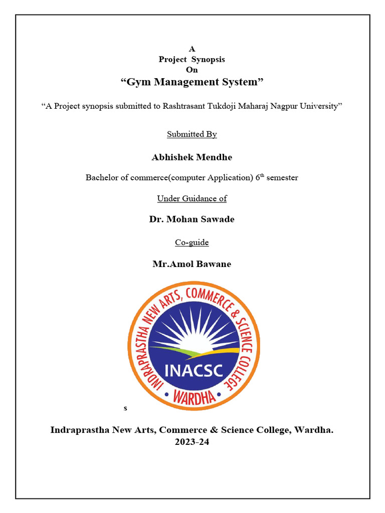 Gym Management System | PDF | Applications & Software | Net Beans