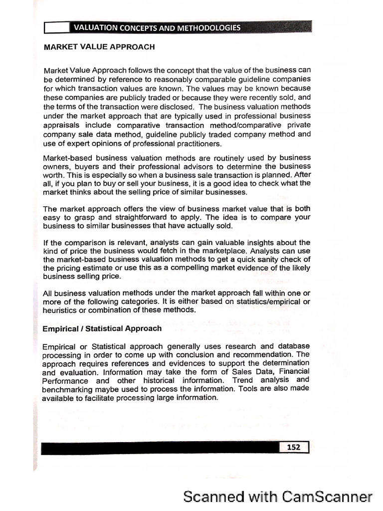 Chapter 6 Market Value Approach | PDF