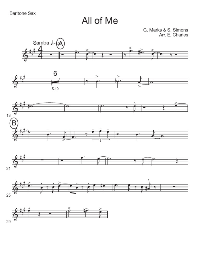 MT Project E.Charles - Baritone Sax | PDF