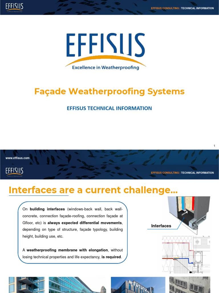 Effisus Technical Presentation To Seal The Interfaces On The Facades ...
