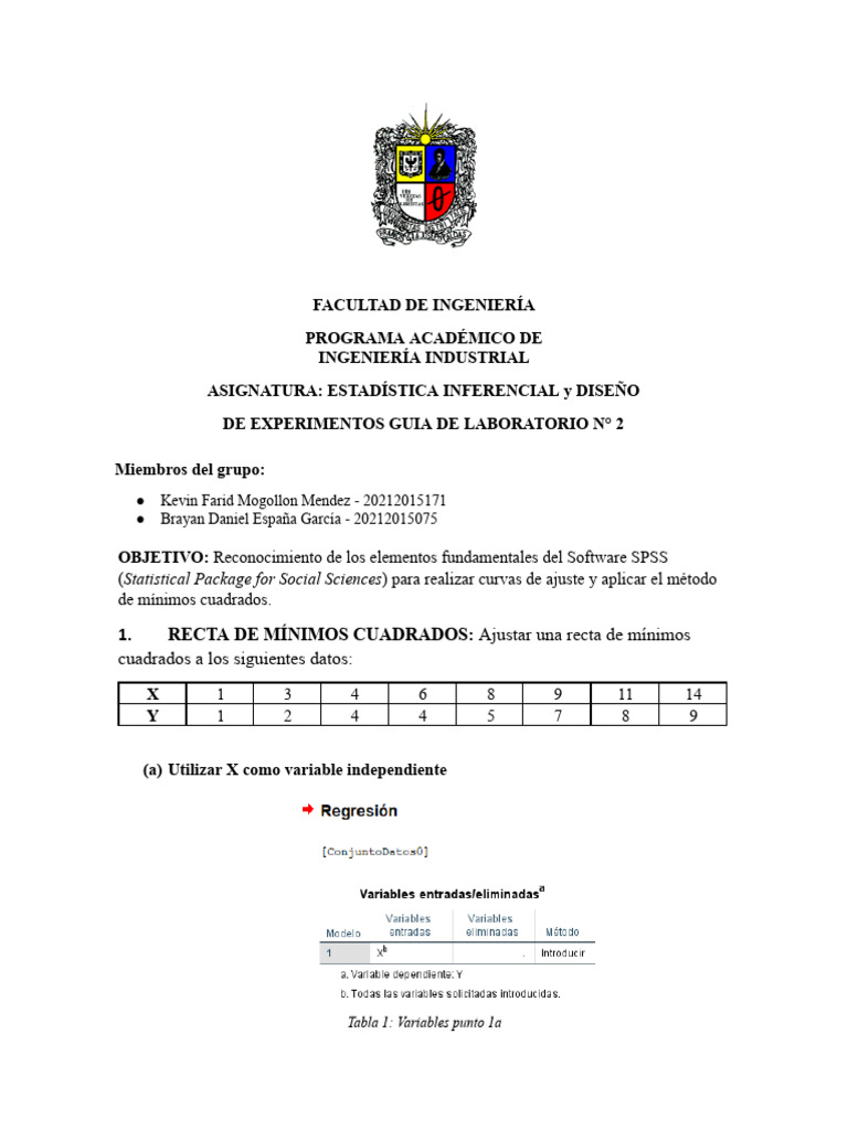GUIA DE LABORATORIO #2 (Kevin Farid Mogollon Mendez y Brayan Daniel España Garcia) | PDF ...