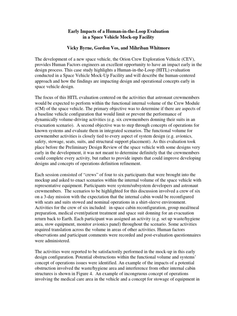 NASA Technical Reports Server (NTRS) 20080012530_ Early Impacts of a ...