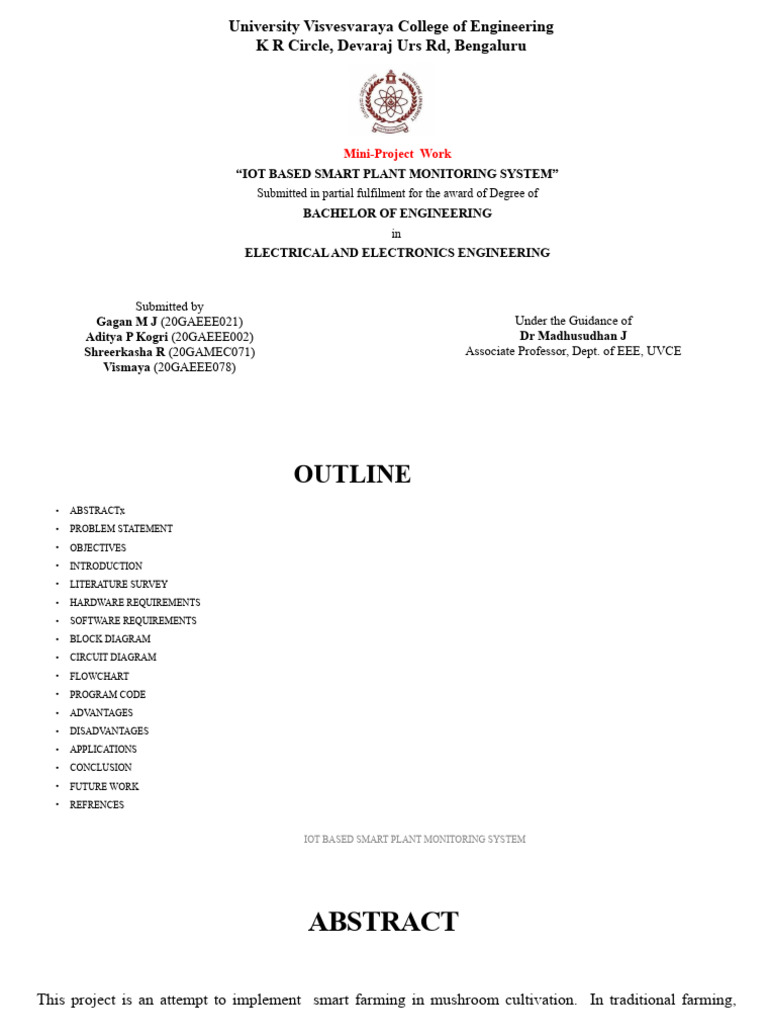 Iot Based Soil Monitering System | PDF | Internet Of Things | Wireless Sensor Network