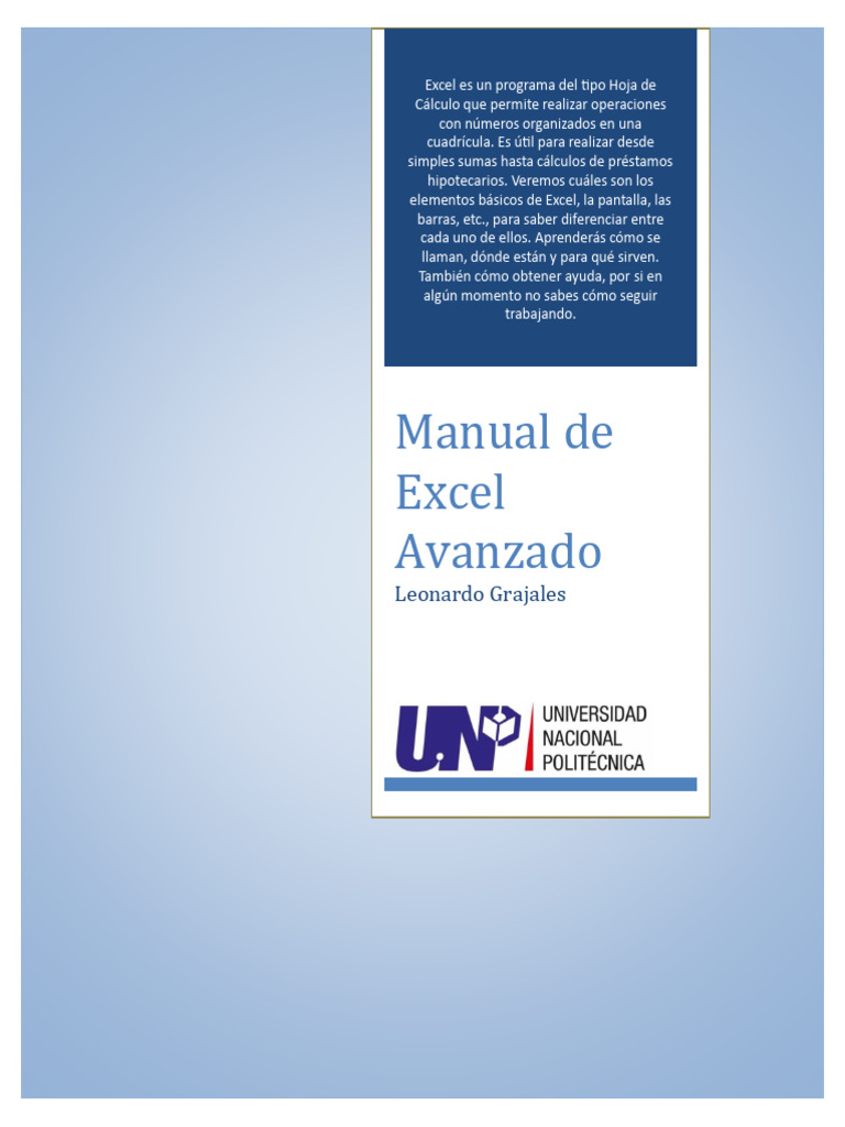2. Manual Excel (1) | PDF | Hoja de cálculo | Microsoft Excel
