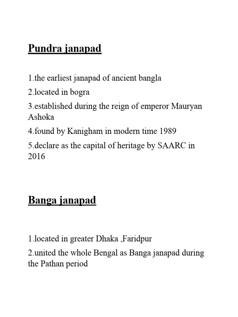 Pundra Janapad | PDF | Bengal | Mughal Empire