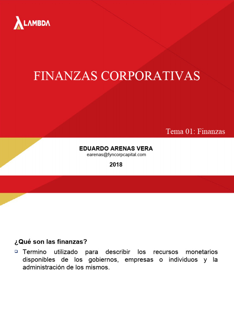 Tema 1 - Finanzas | PDF | Business | Interés