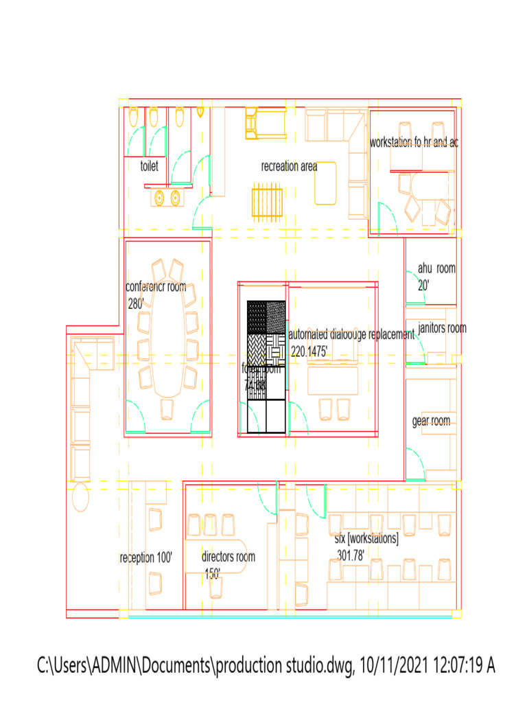 Production Studio Layout Details | PDF