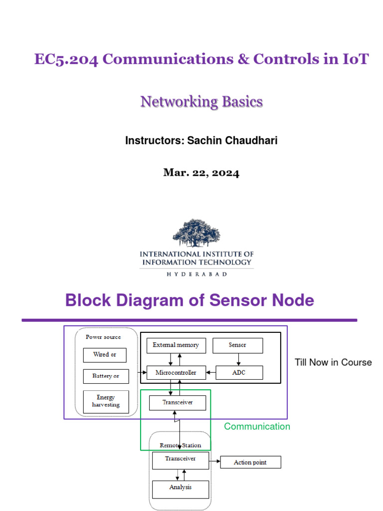 IoT Communications & Networking Basics | PDF | Osi Model | Internet ...