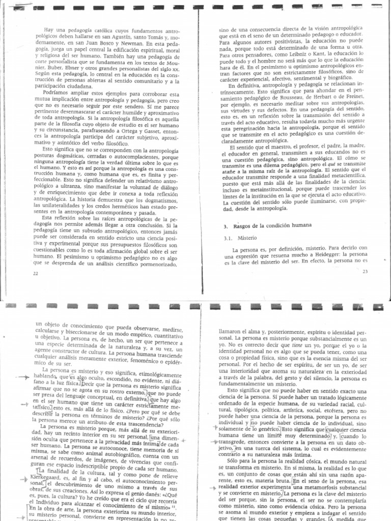 Rasgos de la condición humana - Francesc Torralba | PDF