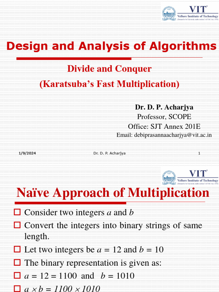 3 D and C - Karatsuba | PDF | Computer Programming | Mathematics