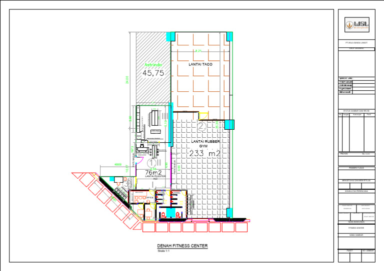 Denah FITNESS CENTER-OPSI 2-Rev-27-06 | PDF