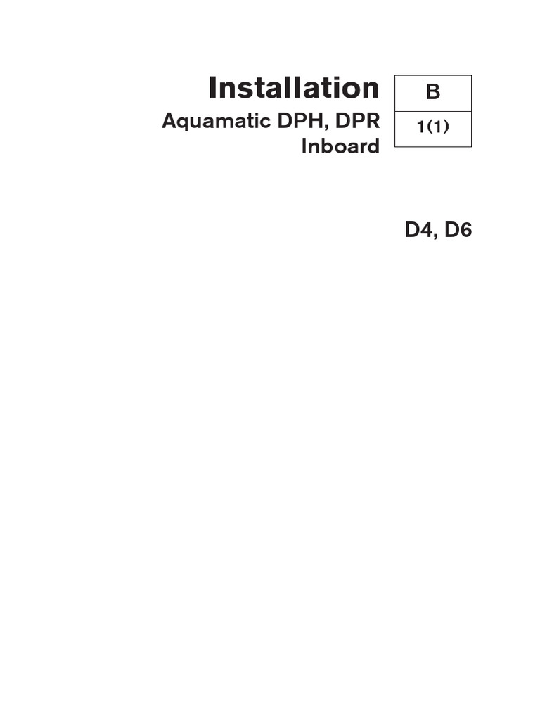 D4D6 Install Manual 052010 | PDF | Engines | Diesel Engine