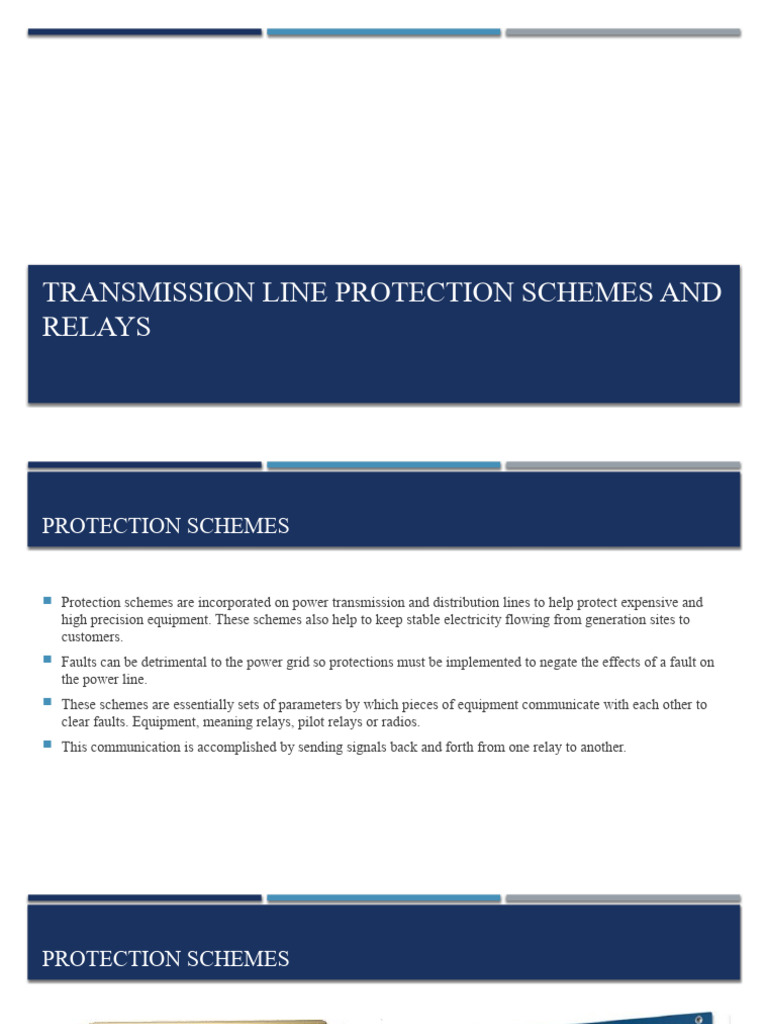 Transmission Line Protection Schemes | Download Free PDF | Modulation ...