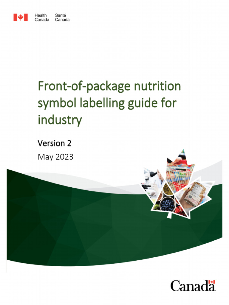Front Package Nutrition Symbol Labelling Industry 2 | PDF | Nutrition ...