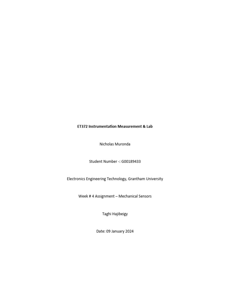 ET372 Instrumentation Measurement Lab Assignment Week 3 Nicholas ... ET372 Instrumentation Measurement Lab Assignment Week 3 Nicholas ...