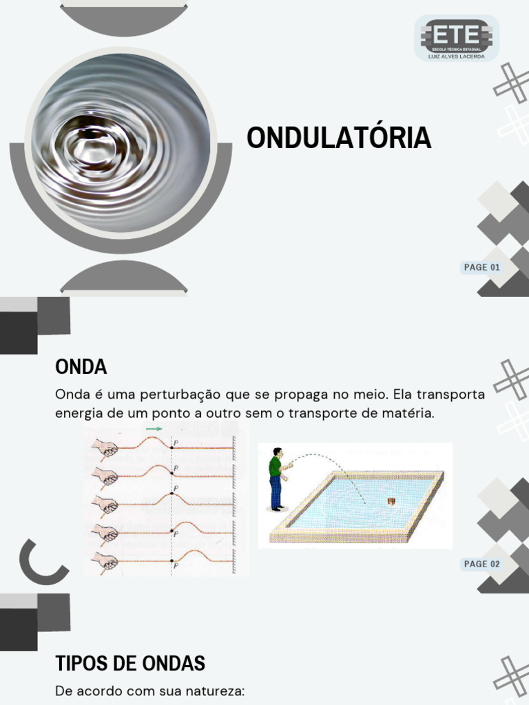 Ondulatória - Física | PDF | Ondas | Radiação eletromagnética