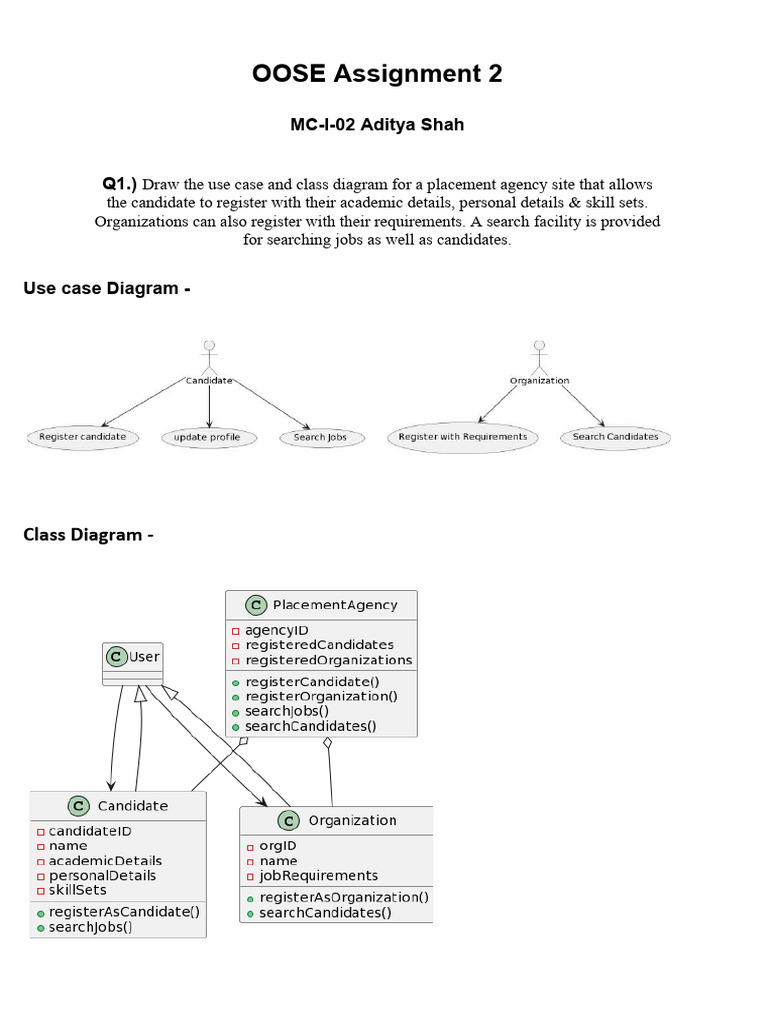 OOSE Assignment2 | PDF | Business | Computers