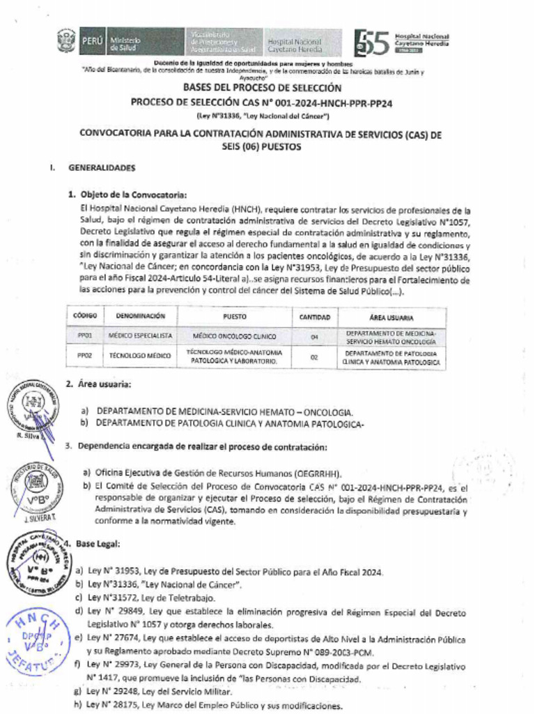 BasesCAS-N-001-2024-HNCH | PDF