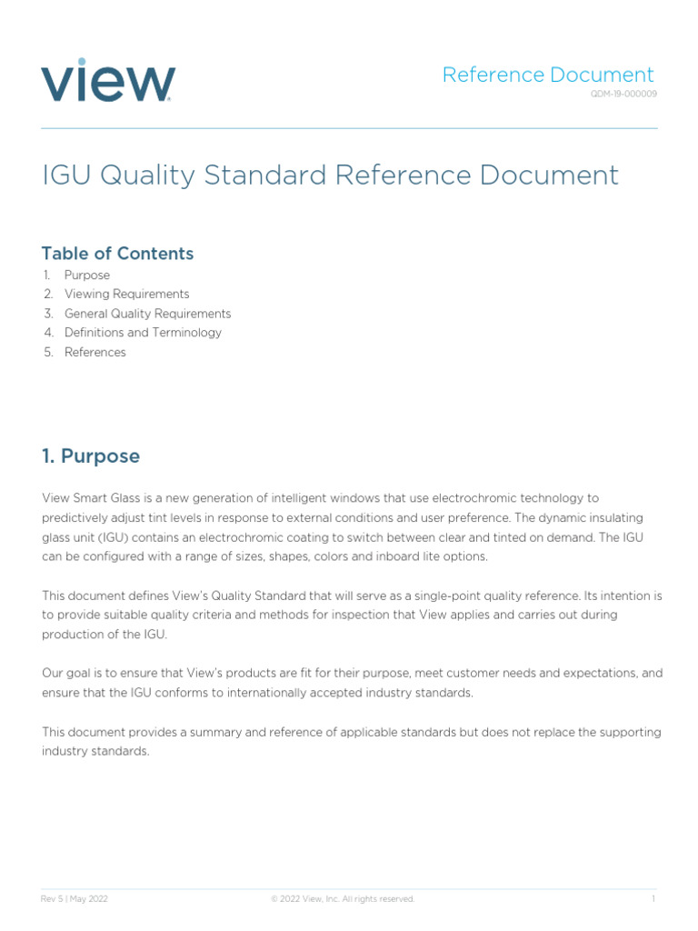 Igu Quality Standards | PDF | Engineering Tolerance | Length