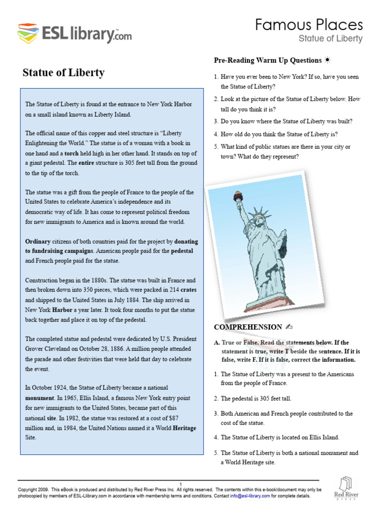 The Statue of Liberty | PDF