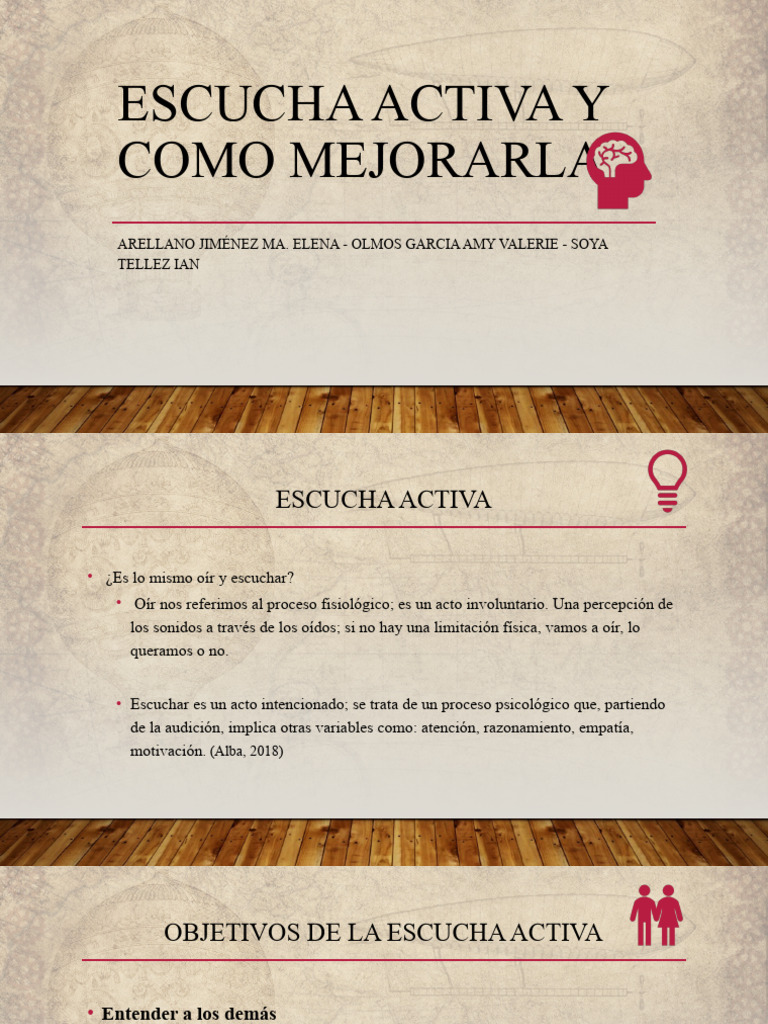 Escucha Activa | PDF | Atención | Aprendizaje