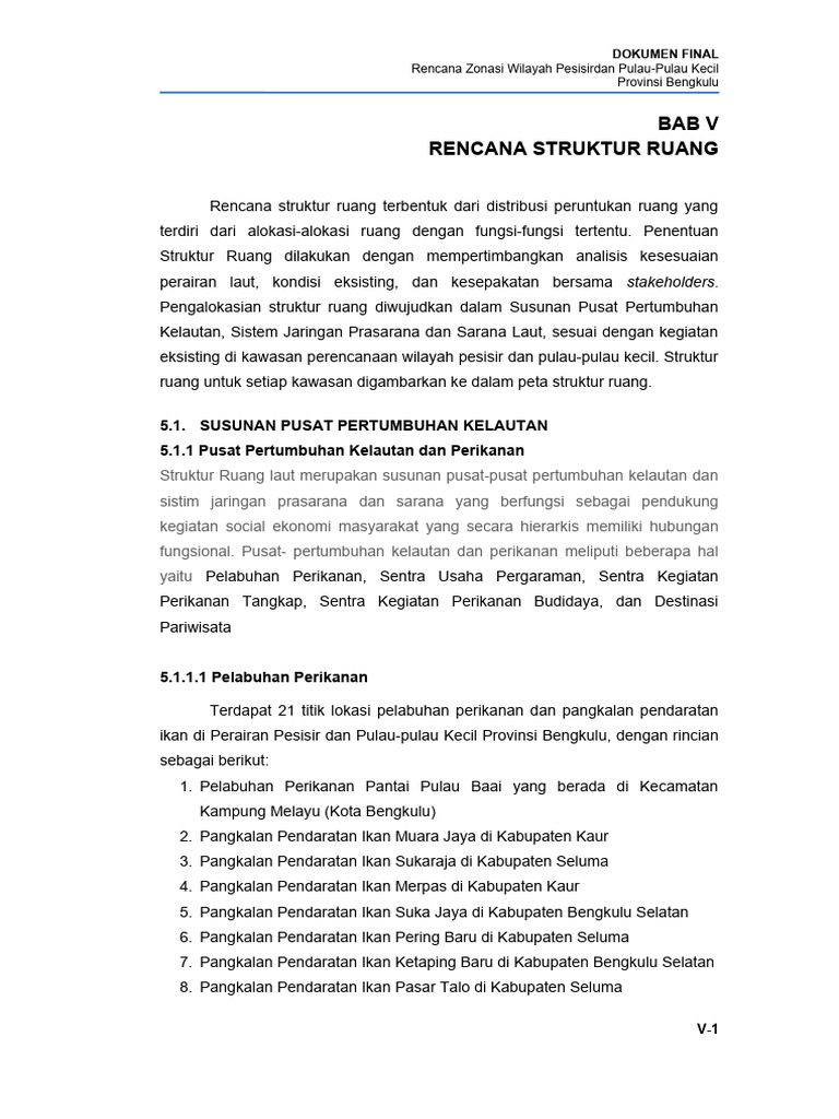 BAB 05_RENCANA STRUKTUR RUANG LAUT | PDF