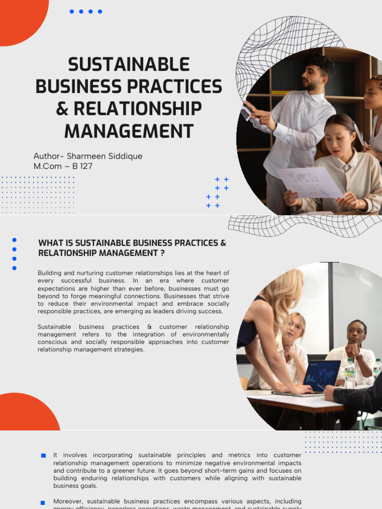 Sustainable CRM for Business Success | PDF | Sustainability ...