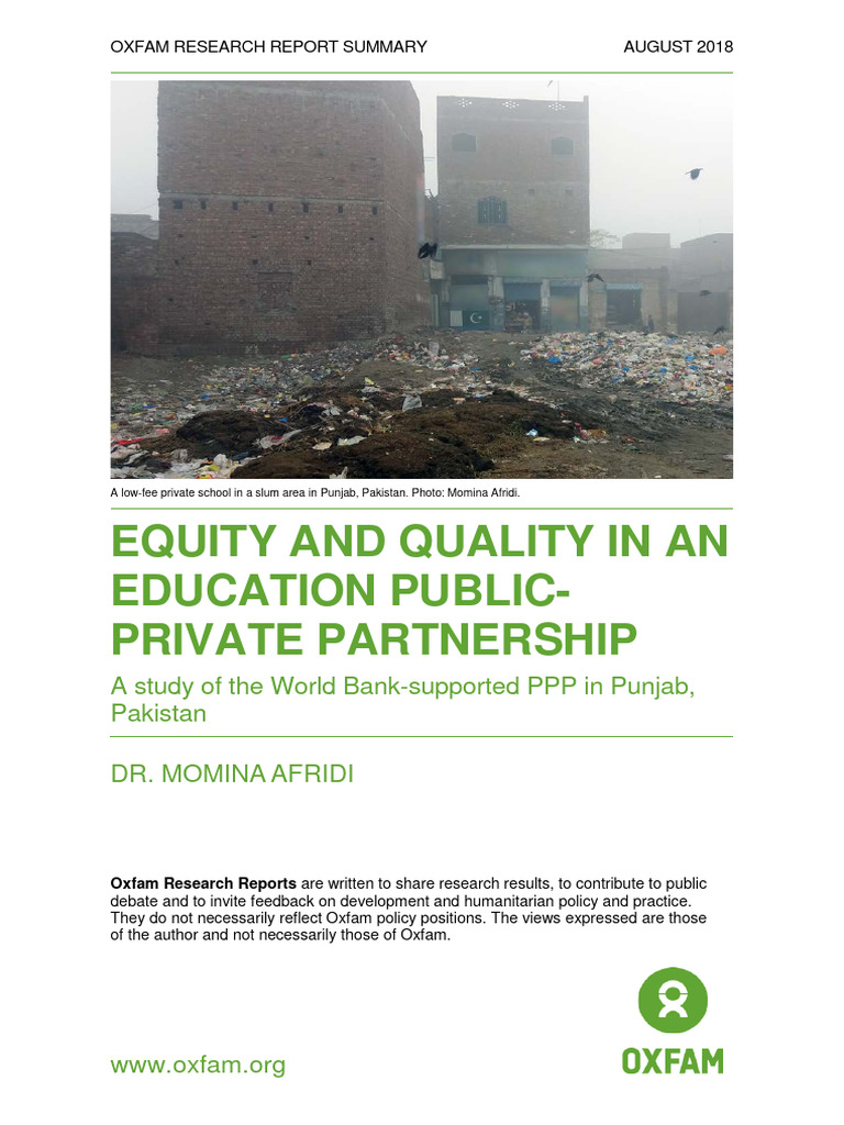 Equity and Quality PPPs | PDF | Teachers | Oxfam