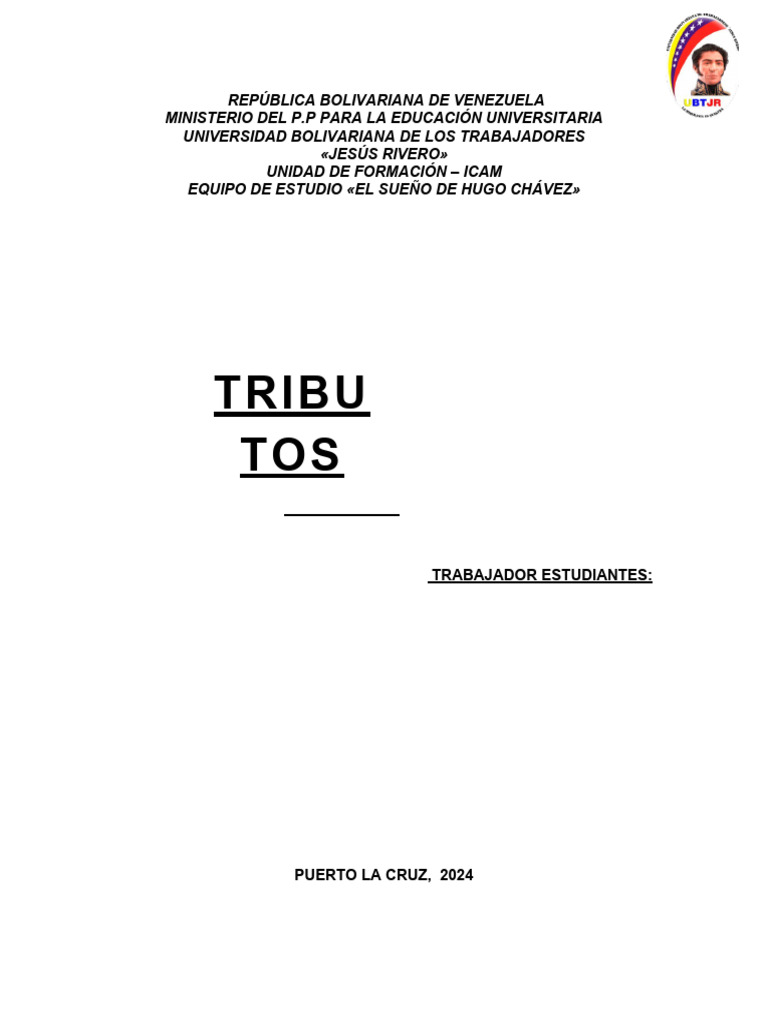 Trabajo TRIBUTOS | PDF | Impuestos | Economias