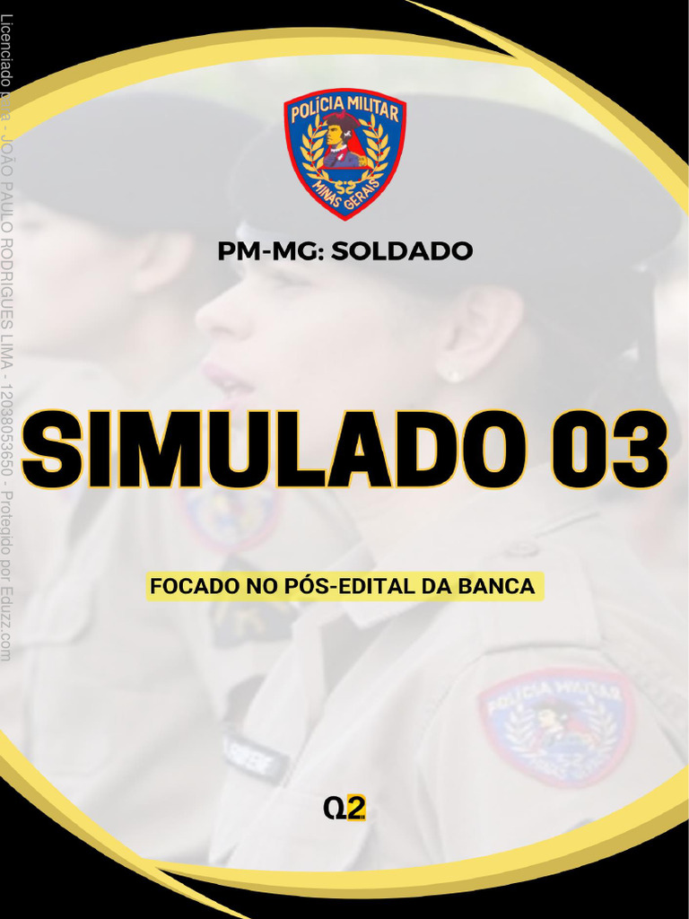 Simulado 03 PM MG | PDF | Contos | Amor