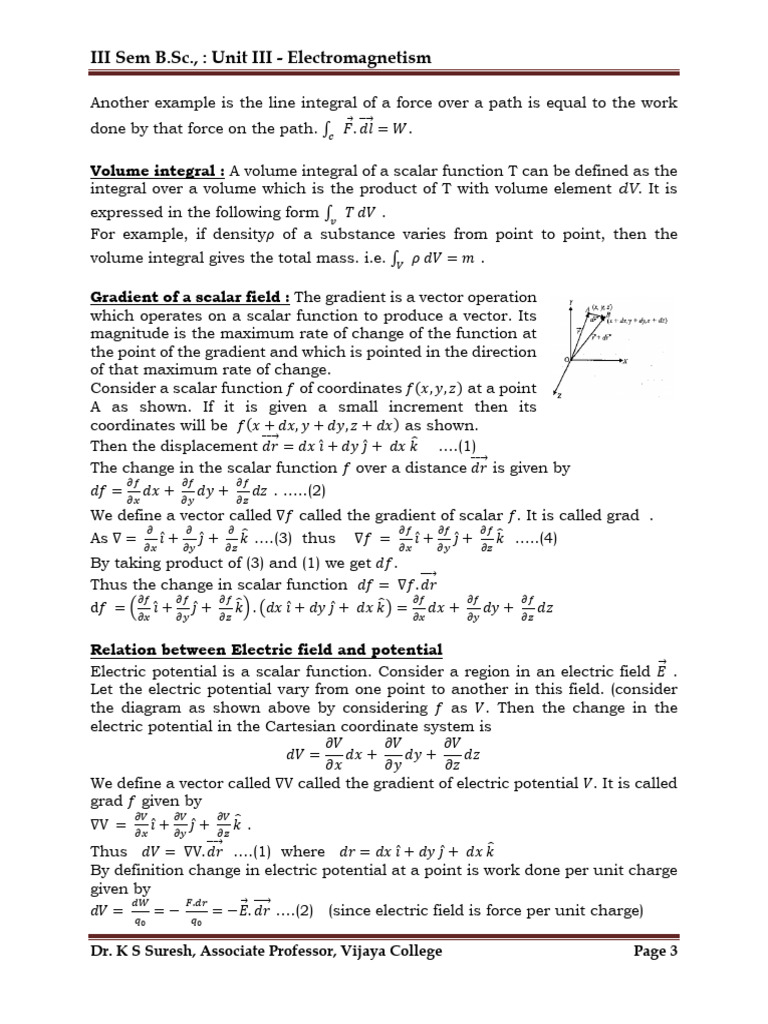 RELATION Between FIELD and Potential | PDF | Divergence | Euclidean Vector