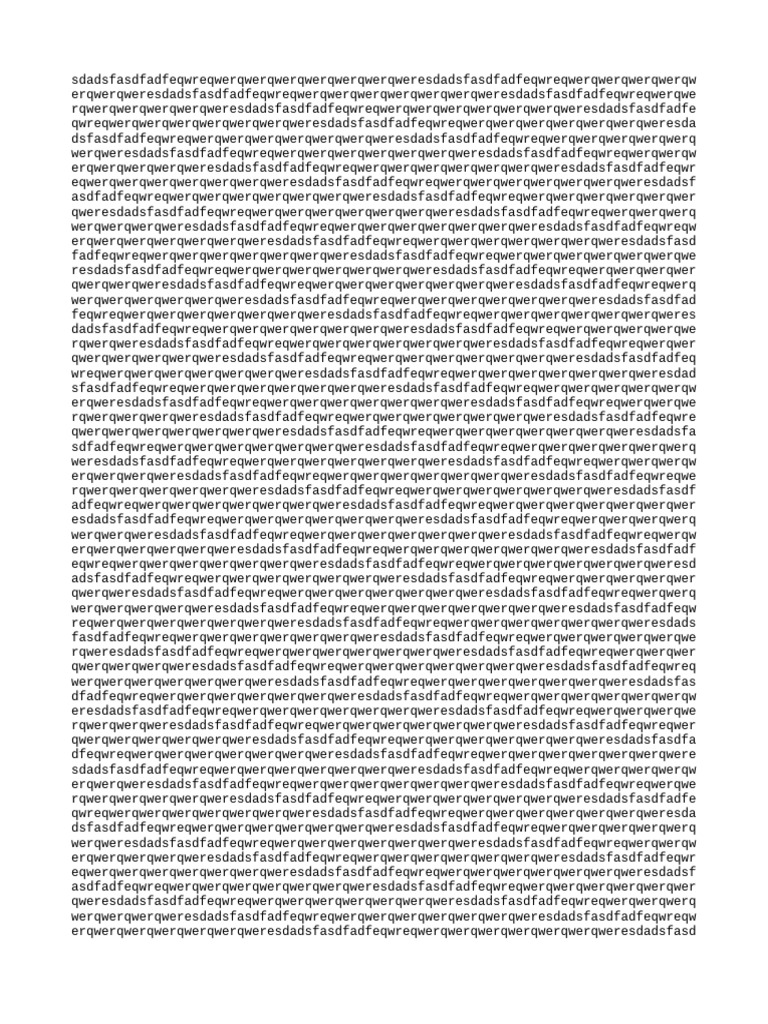 Placeholder Text Document | PDF