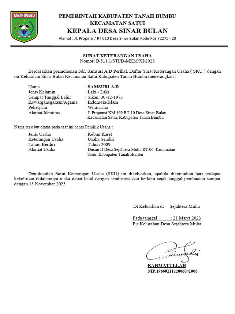 Contoh SKU | PDF